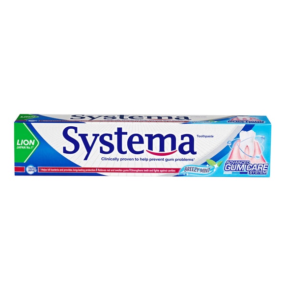Systema Gum Care Toothpaste Breezy Icy Cool Sakura Mint, 160g | Shopee ...
