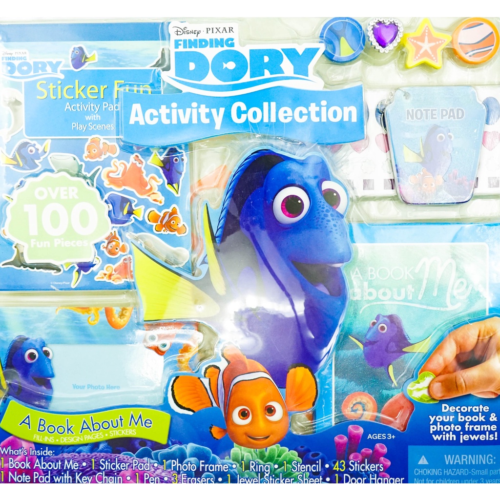 (BX) Bendon Disney Pixar Finding Dory 100 Piece Activity Set | Shopee ...