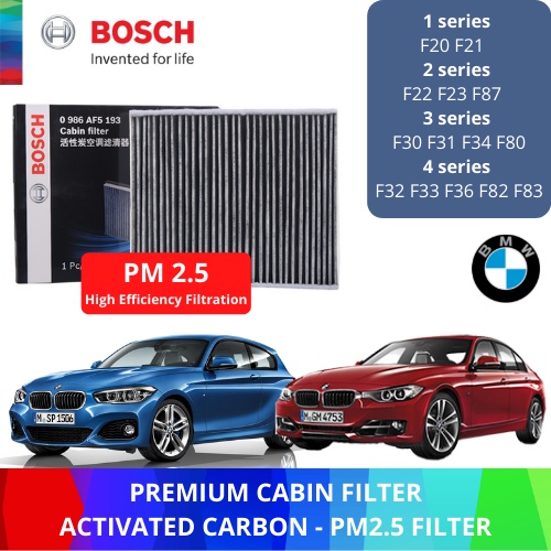 AIRCON/CABIN FILTER BMW 1, 2, 3, 4 Series F20 F21 F22 F23 F30 F31 F32 ...
