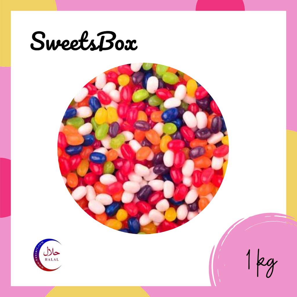 Sweetsbox | Bebeto Cool Beans Berries Jelly Beans 1KG - Tasty Halal ...