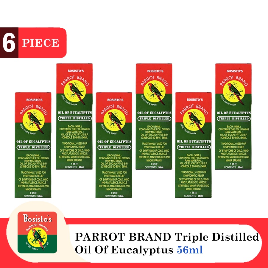 PARROT BRAND Triple Distilled Oil Of Eucalyptus 56ml | Shopee Singapore