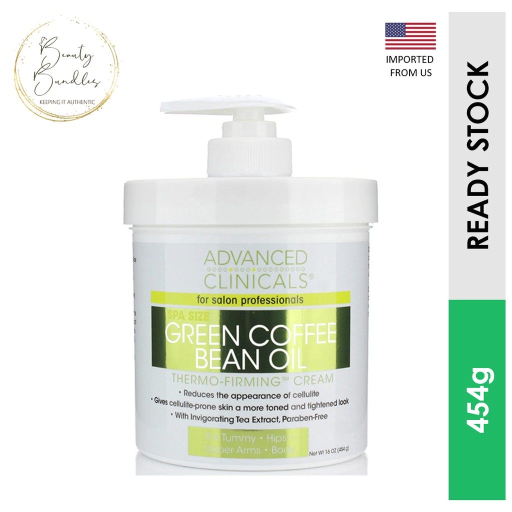 Advanced Clinicals Green Coffee Bean Oil Thermol- Firming Cream | For ...