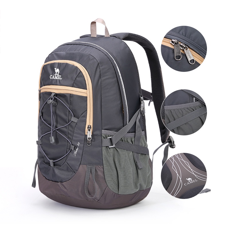 CAMEL CROWN Mountaineering bag 30L outdoor waterproof backpack large ...