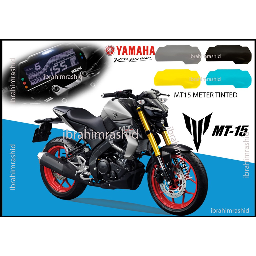 YAMAHA MT15 TINTED METER UNIT STICKER (YAMAHA MT15 / YAMAHA R15 TINTED ...