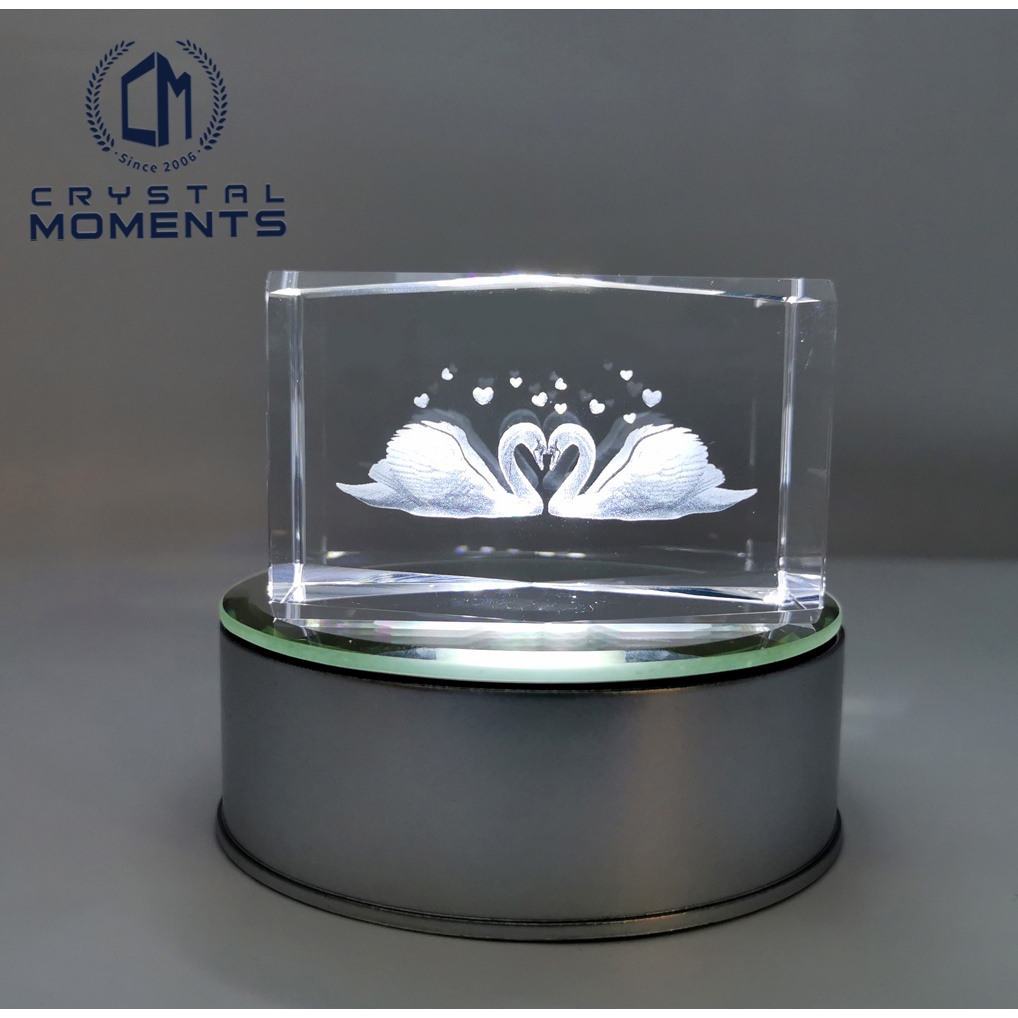 Multicolor 7-LEDs Rotating Light Base Display Stand LB05B (Exclude ...