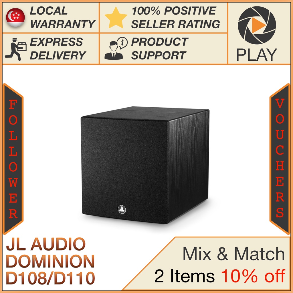 JL Audio Dominion D108 / D110 Active Subwoofer | Shopee Singapore