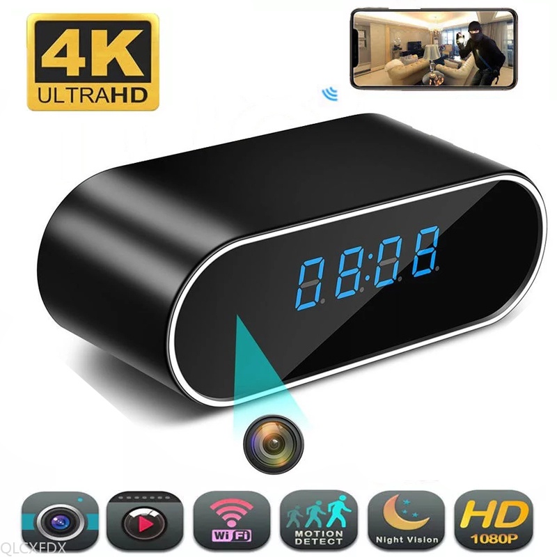 2025 NEW 4K 1080P HD Clock Mini Camera Wireless WIFI Camera Micro Cam ...
