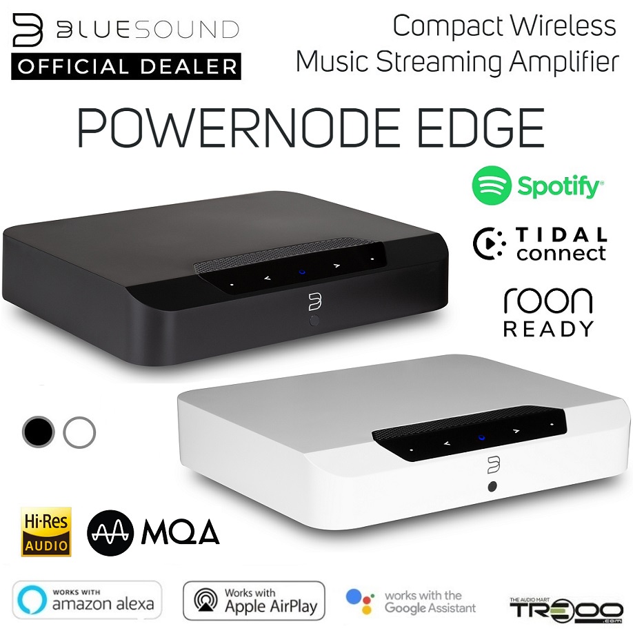 Bluesound POWERNODE EDGE Multi-Room Wireless Bluetooth/WiFi/Ethernet Network Streamer & Hi-Fi ...