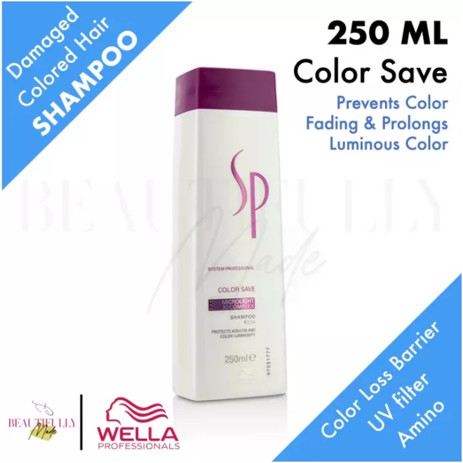 Wella System Professional SP Color Save Shampoo 250ml - Prevent Colour ...