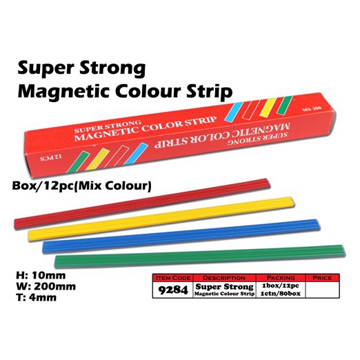 (6pcs) Super Strong Magnetic Colour Strip | Shopee Singapore