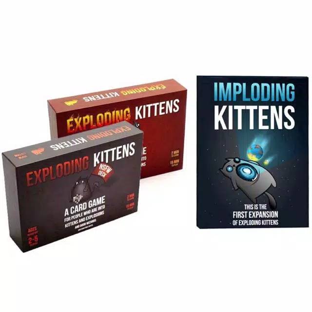 Exploding Kittens/NSFW/Imploding/Streaking Kitten Board Games Card | Shopee Singapore