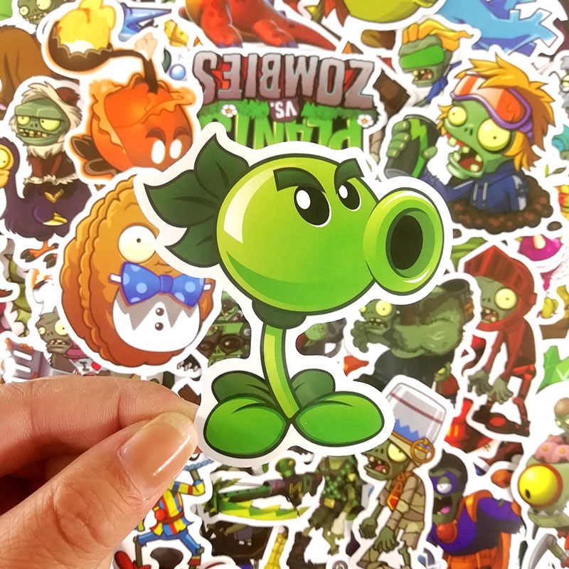 PREMIUM 50pcs Stickers | PLANTS VS ZOMBIES | Laptop Stickers | Suitcase ...