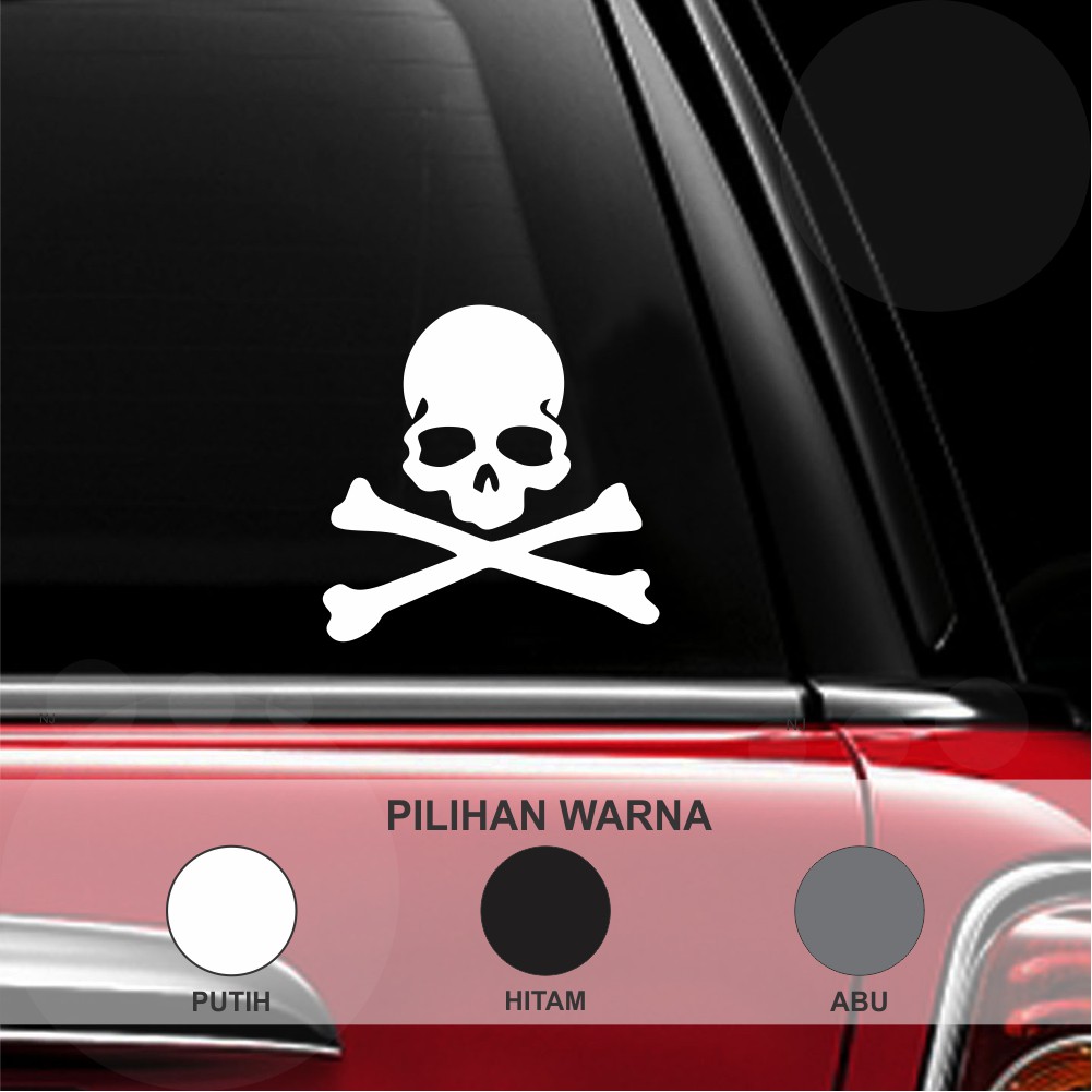 Car Body Window Sticker Skull Bone Car Cutting Sticker | Shopee Singapore