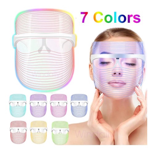 *New Wireless* 7 Colors LED Light IPL Therapy Face Mask Beauty Facial ...