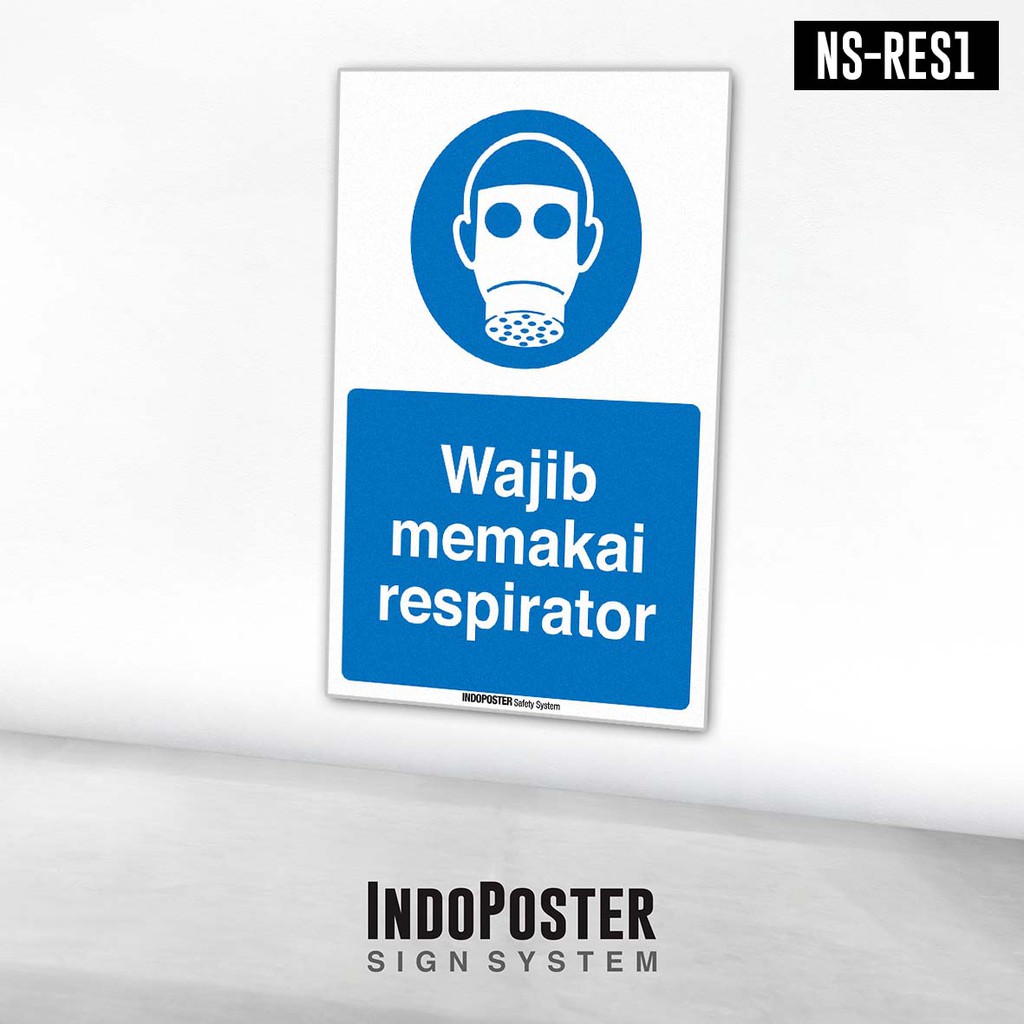 K3 Safety Sign Stickers Must Use Respirator Respiratory Aids | Shopee ...