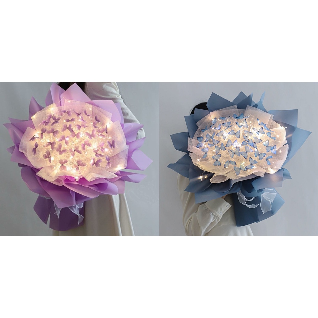 (Ideal Valentine's/Birthday Gift) DIY Butterfly with Blinking Light ...