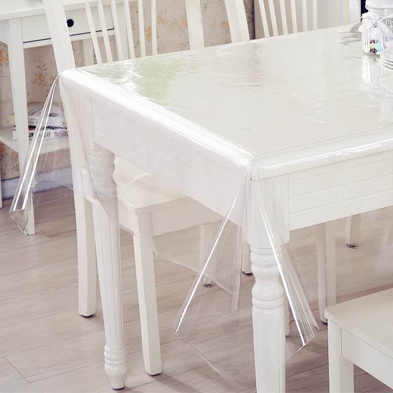 Ultra-Thin Drooping Soft Plastic Glass PVC Transparent Tablecloth ...