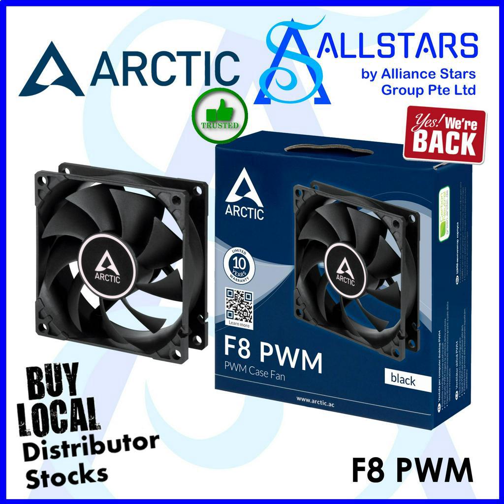 *NEW PST model : ACFAN00204A* Arctic F8 PWM / 80mm Standard Fan ...