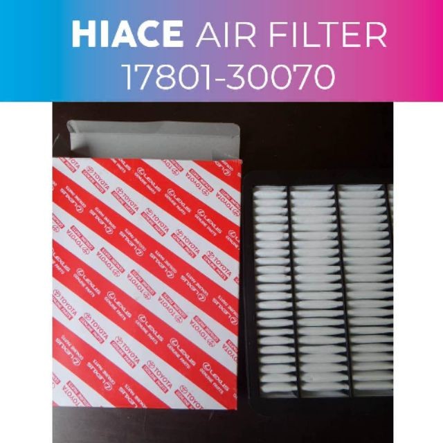 TOYOTA HAICE KDH200 DIESEL AIR FILTER SQUARE ( 17801- 30070) | Shopee ...