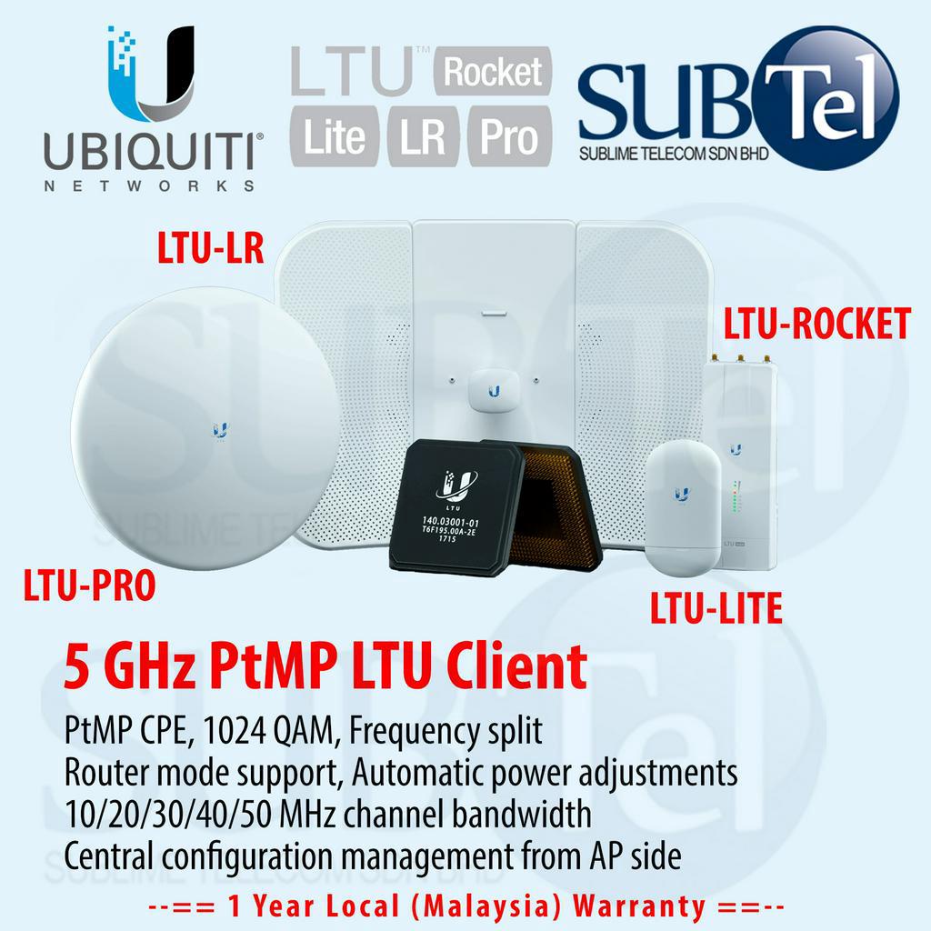 Ubiquiti LTU-Lite LTU-LR LTU-PRO 5 GHz PtMP LTU Client Radio with LTU ...