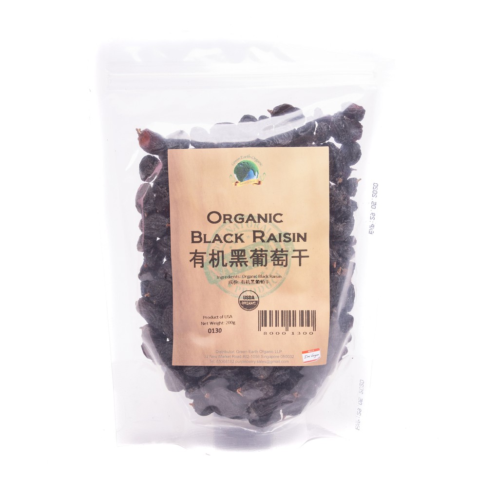 Organic Black Raisin 2x200g | Shopee Singapore