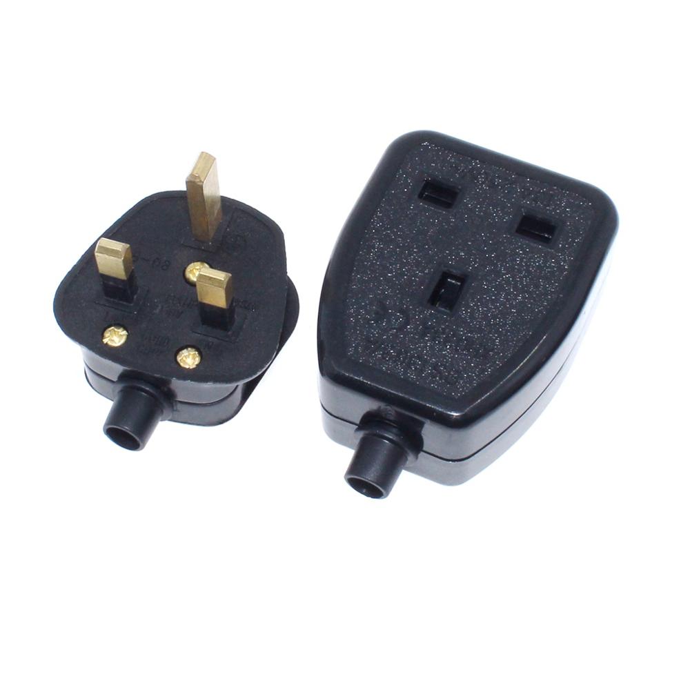 NEW UK British Standard Power Adaptor BS1363/A Detachable Female socket ...