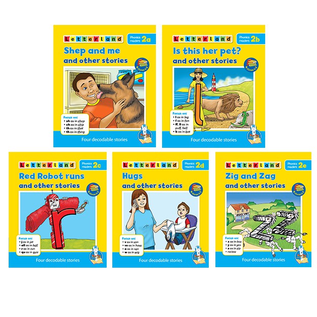 JLB Letterland Phonics Readers Level 2 Set | Shopee Singapore
