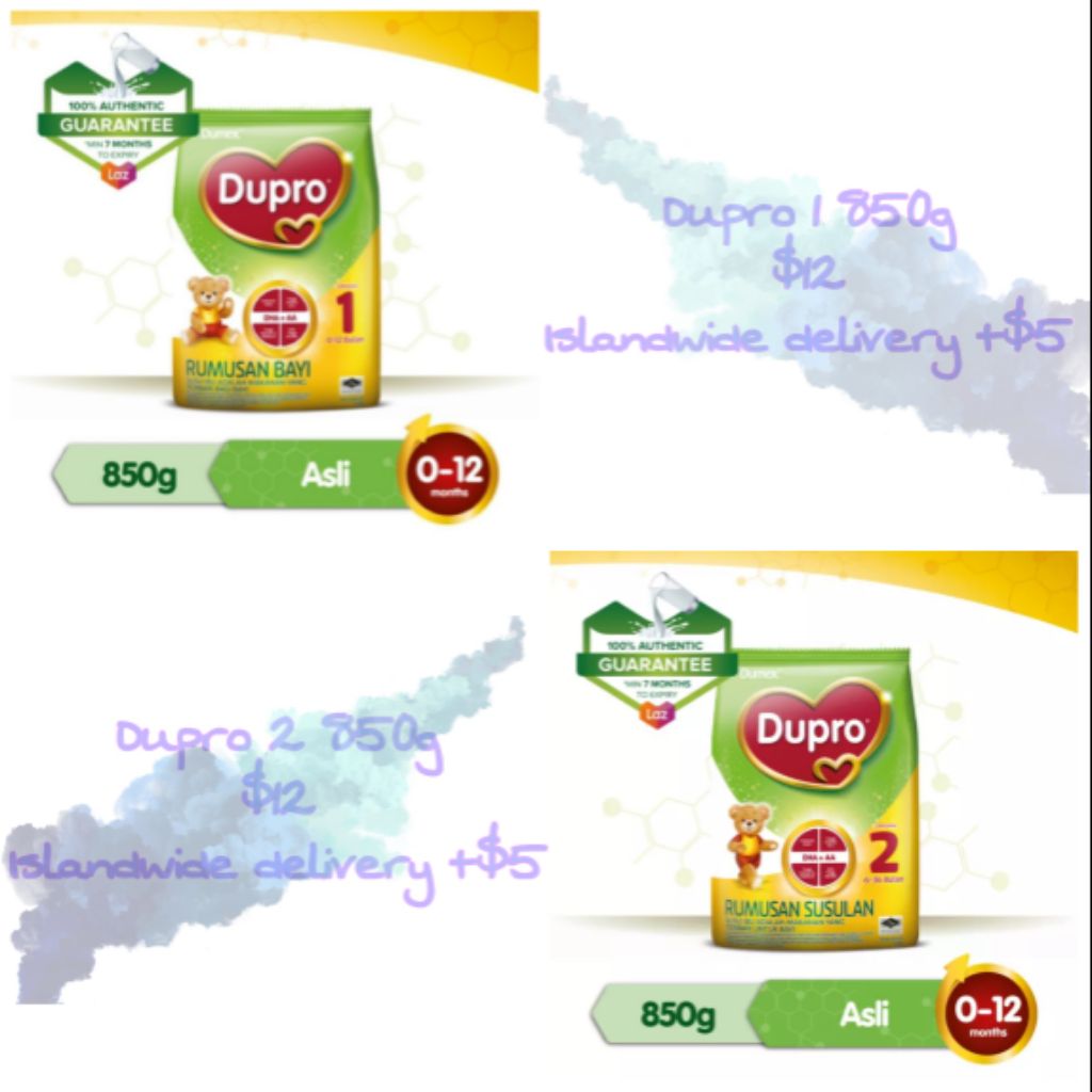 Dumex Dupro 1 & Dupro 2 850g | Shopee Singapore