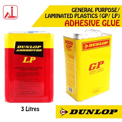 Dunlop General Purpose/ Laminated Plastics (GP/LP) Adhesive Glue - 3 ...