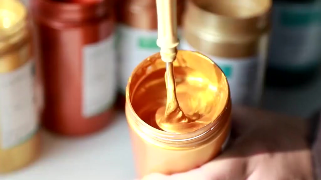 60ml/100ml/300ml Gold Paint for Metal, Metallic Gold Acrylic Paint ...