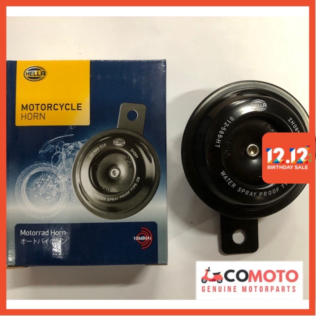 HELLA motorcycle horn (1 piece) 480Hz universal horn LC135, Y125,SRL ...
