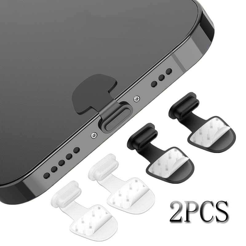 2Pcs Mobile Phone Dust Plug / Lost-proof Type C Waterproof Plugs ...