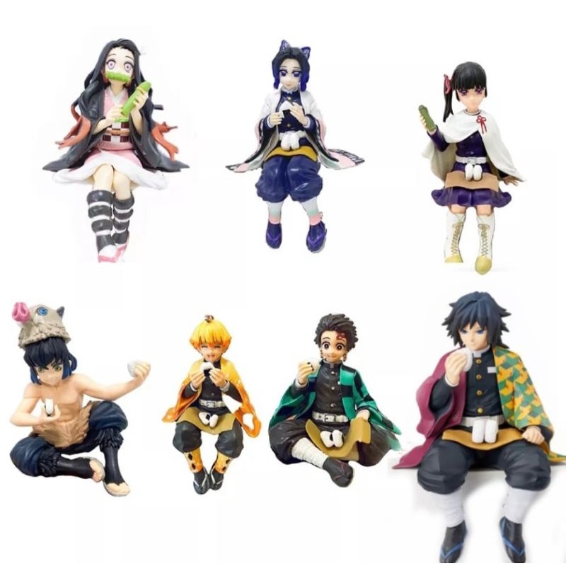 Tanjiro Kamadozenitsuinosukekanaonezuko Shinobutomioka Chokonose Figure Kimetsu No Yaiba