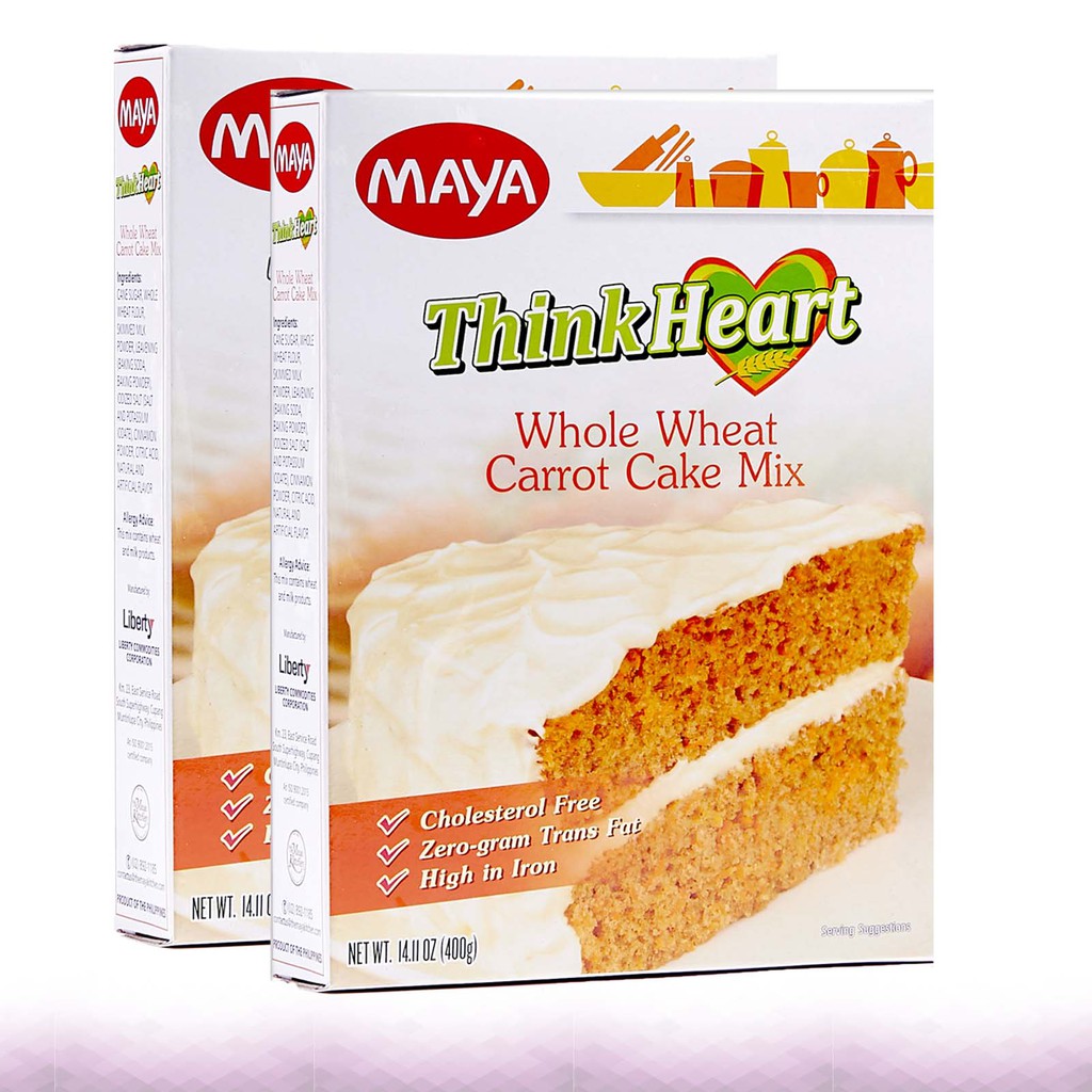 MAYA Think Heart Whole Wheat Carrot Cake Mix Set of 2 (400g) | Shopee ...