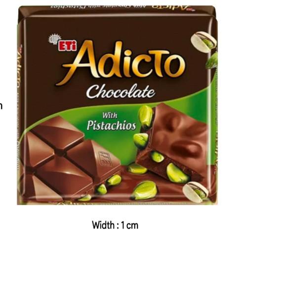Eti Adicto Chocolate with Pistachios 60g | Shopee Singapore