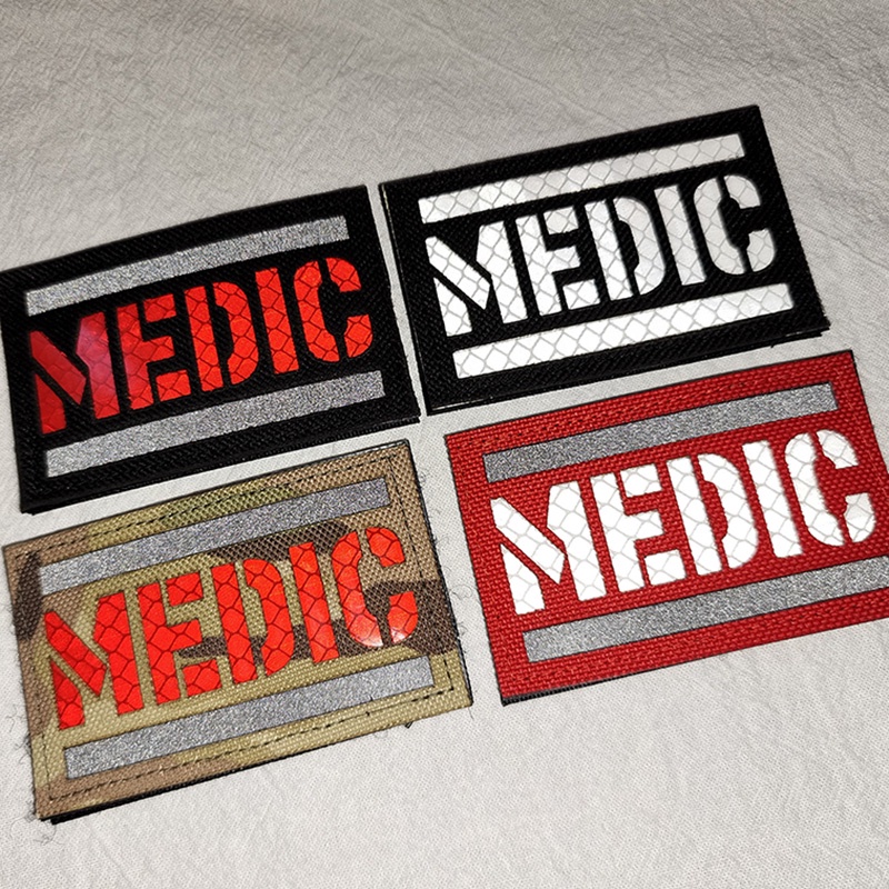 MEDIC Tactical Medical Badge Nurse ir Infrared Reflection Patch Nylon ...