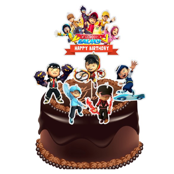 Boboiboy Galaxy Cake Topper LAMINATED | Shopee Singapore