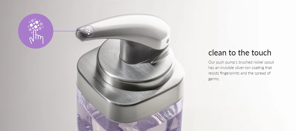 simplehuman Square Push Pump Soap Dispenser 22 oz. with Caddy | Shopee ...