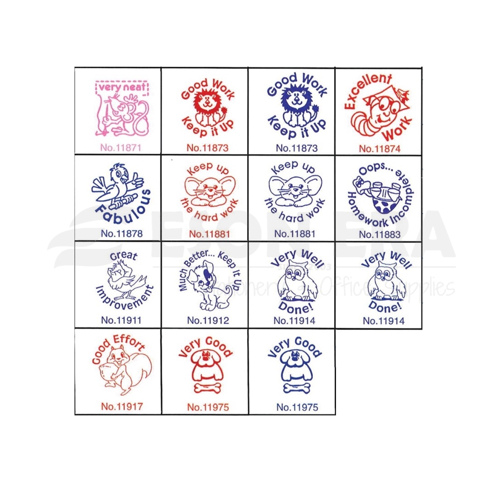 Artline Xstamper vX Round 16mm Refillable Ink Stamp ESE-16V Chop Cikgu ...