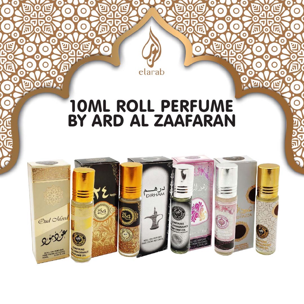 ROLL PERFUME 10ML BY ARD AL ZAAFARAN (NO ALCOHOL) | Shopee Singapore