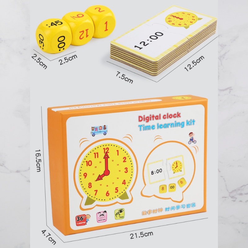 Kids Magnetic Fraction Learning Math Toys Wooden Fraction Book Set ...