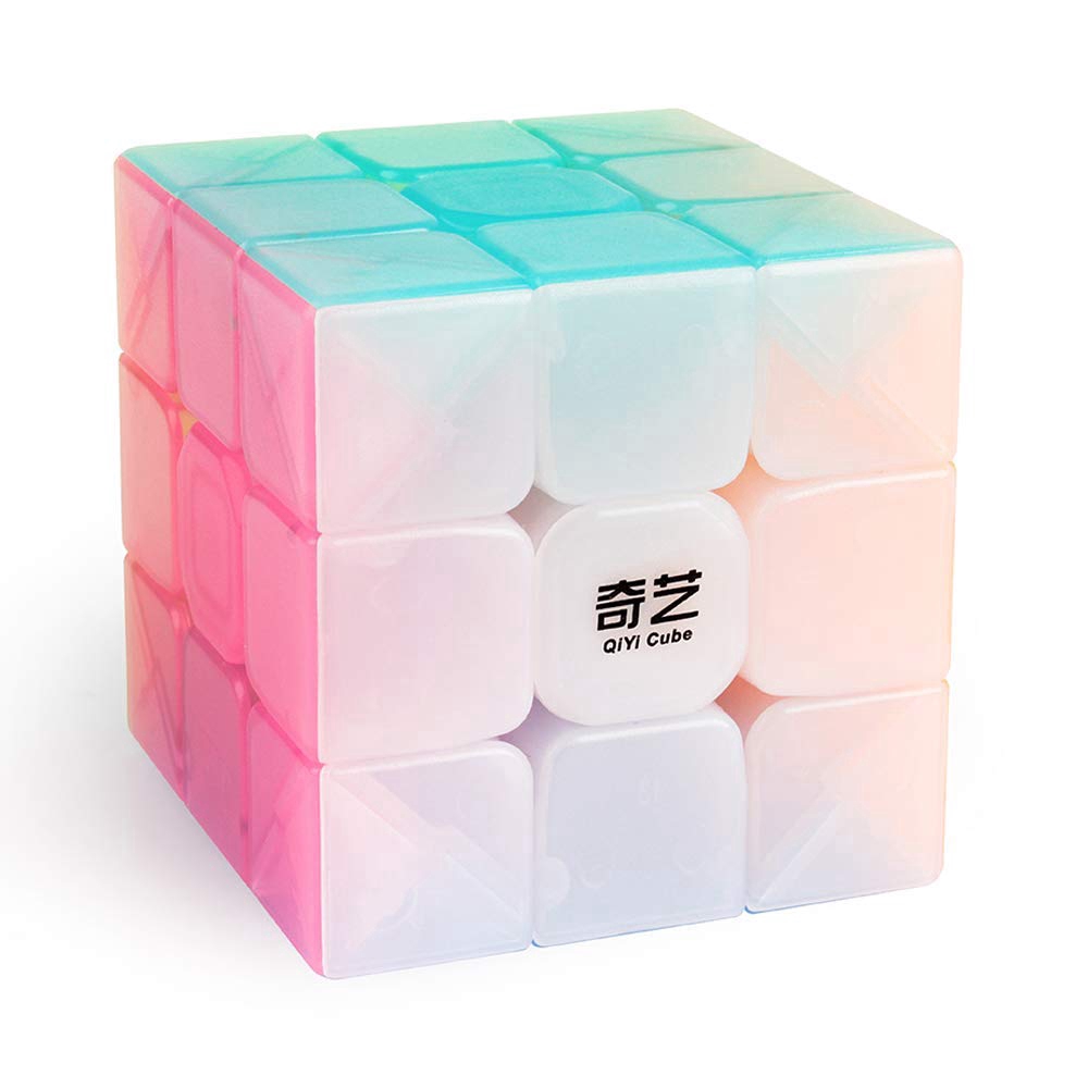 Qiyi Warrior W 3x3 Speed Cube 3x3x3 Stickerless Jelly Cube Puzzle ...