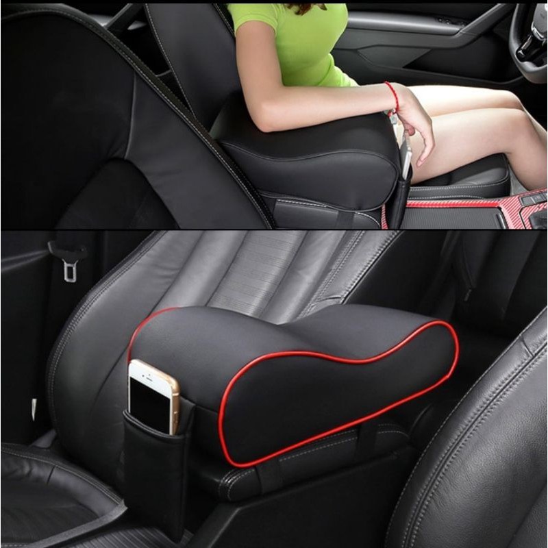 Car Armrest Box Leather Memory Foam Car Arm Rest Center Console Hand ...