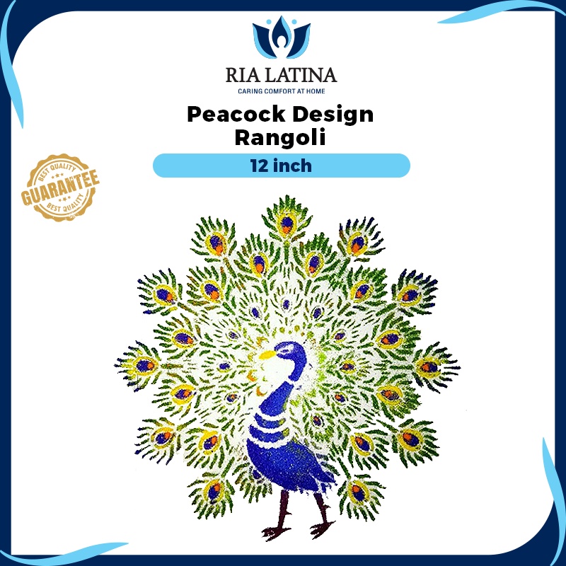 Peacock Design Rangoli 12 inch | Shopee Singapore