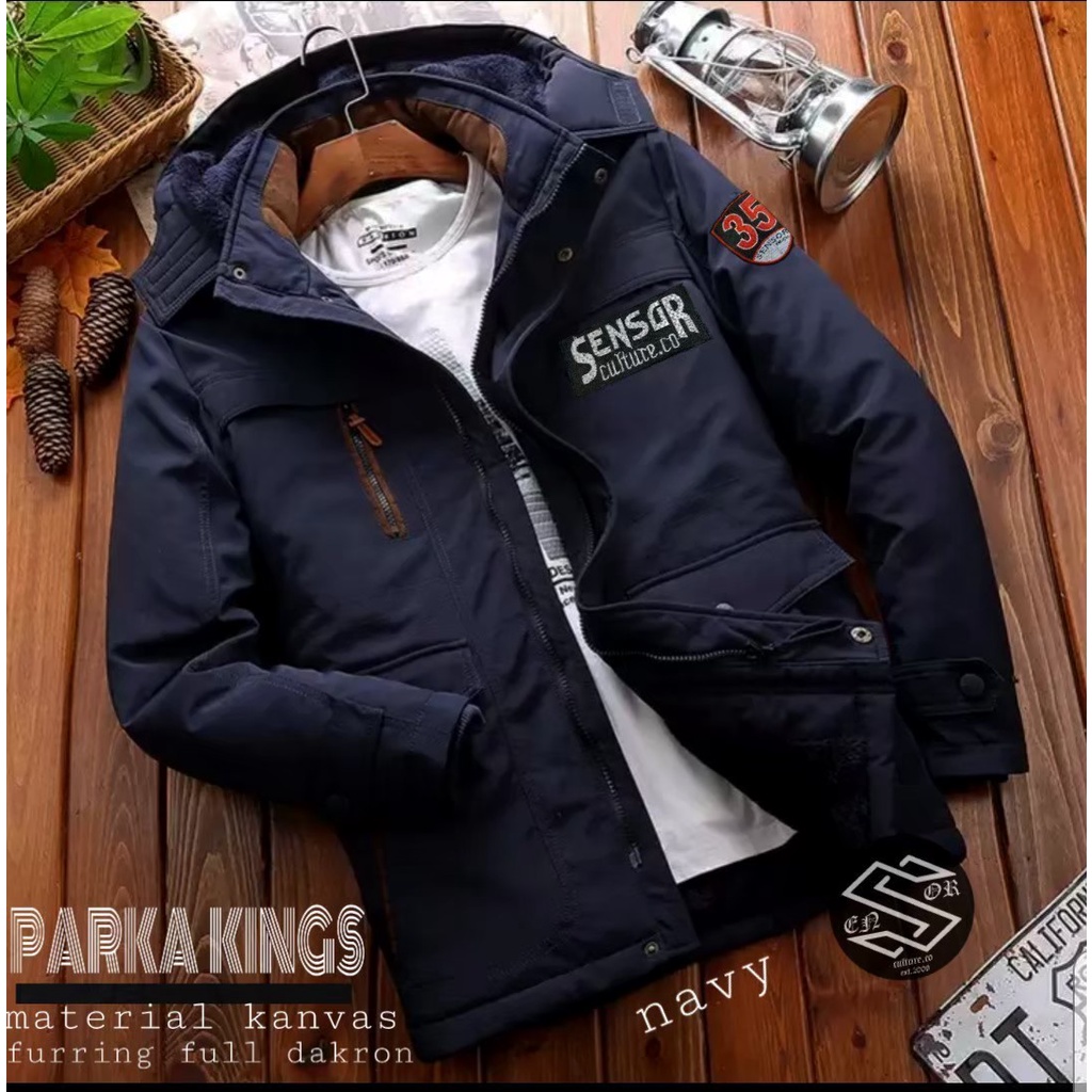 PRIA - Men's Velvet Parka Jacket/Sensor Parka Jacket/premium canvas ...