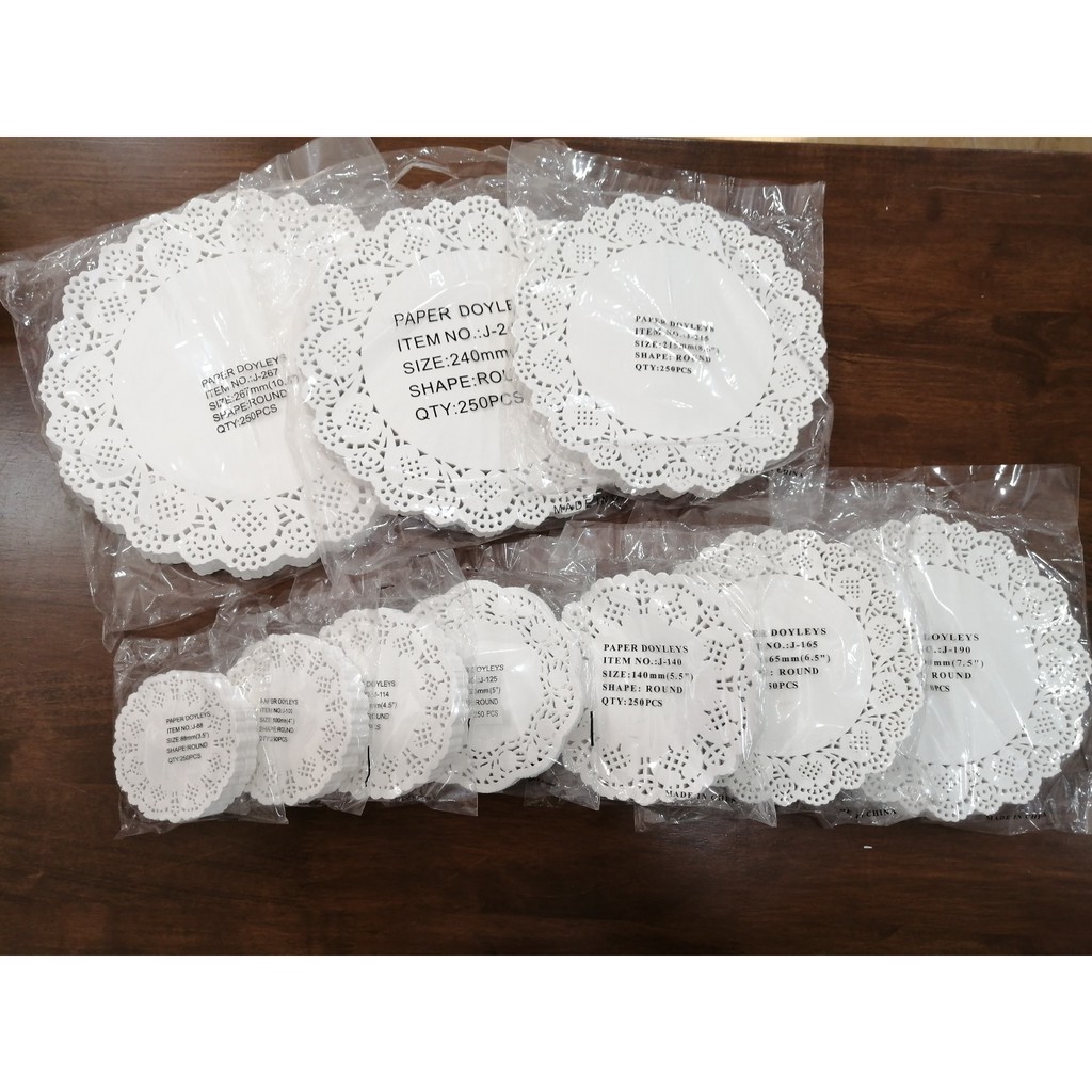 Paper Doyleys/ Dolly paper (Round Shape 250pcs) | Shopee Singapore