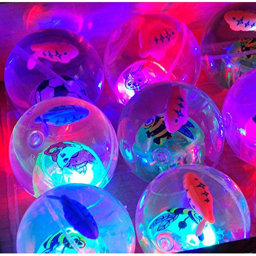 Super Bounce Glowing Water Ball (With Fish Inside) | Shopee Singapore