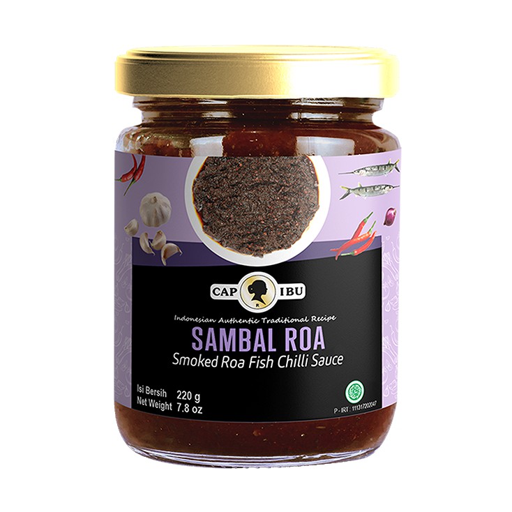 Cap Ibu Sambal Roa - Smoked Roa Fish Chilli Relish - 210g | Shopee ...
