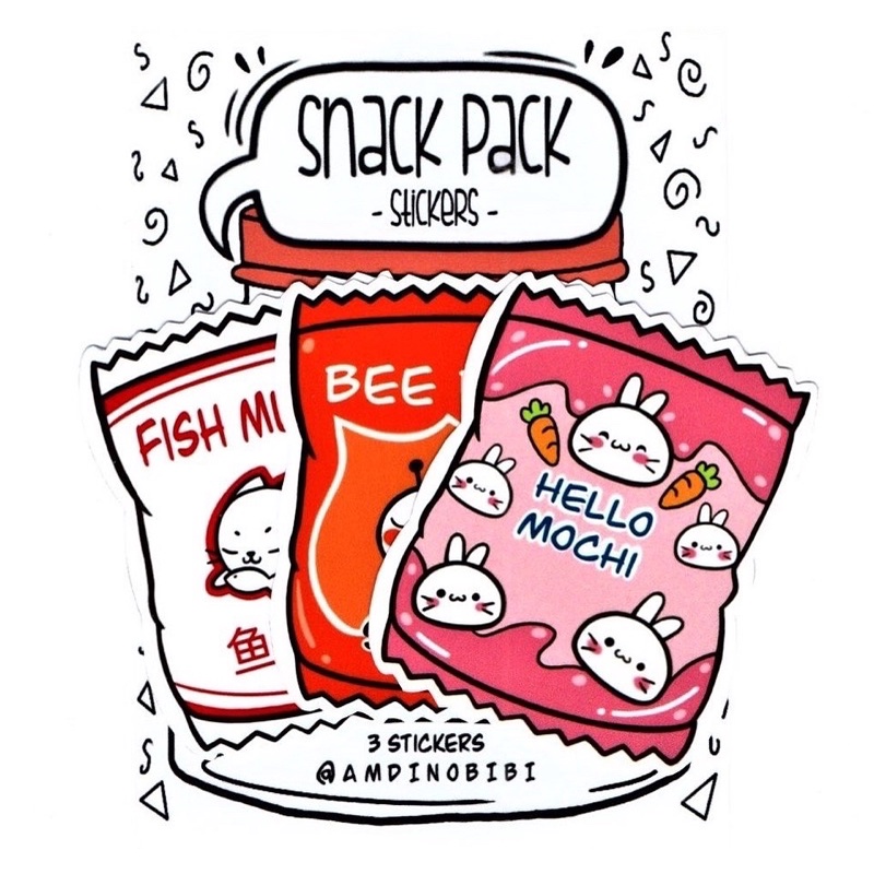 Snack Pack #1 (Stickers) | Shopee Singapore