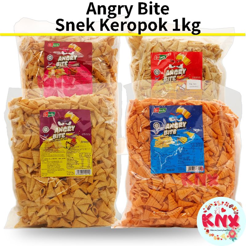 D-Jack Angry Bite Snek Keropok Bentuk Jagung | Angry Bite Cone Shape ...